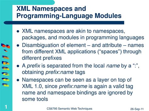 Ppt Xml Namespaces Powerpoint Presentation Free Download Id6550947