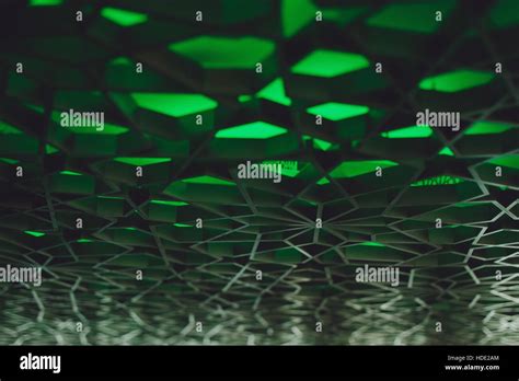 Tilt Shift Shooting Of Green Ornamental Self Illuminated Texture