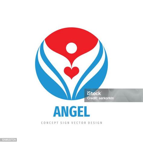 천사 사랑 빨간 심장 아이콘 디자인입니다 인간의 문자 기호입니다 날개 기호입니다 긍정적 인 개발 아이콘 벡터 그림입니다 0명에 대한 스톡 벡터 아트 및 기타 이미지 Istock