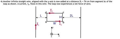 Solved A Rectangular Loop Of Wire With Sides H Cm And Chegg