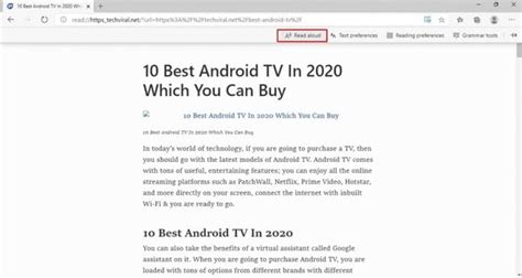 Enable The Hidden Immersive Reader Mode In Edge Browser
