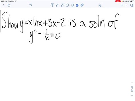 Solved Find The Particular Solution Determined By The Given Condition