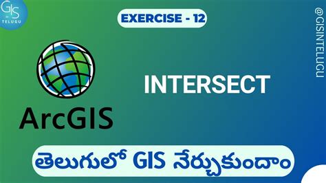How To Use Intersect Tool In Arcgis Gis In Telugu Youtube