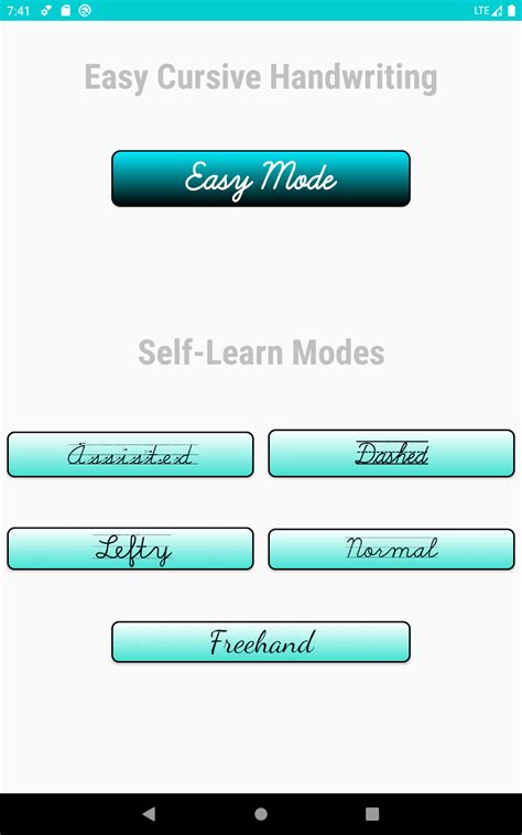 Android 용 Easy Cursive Handwriting Apk 다운로드
