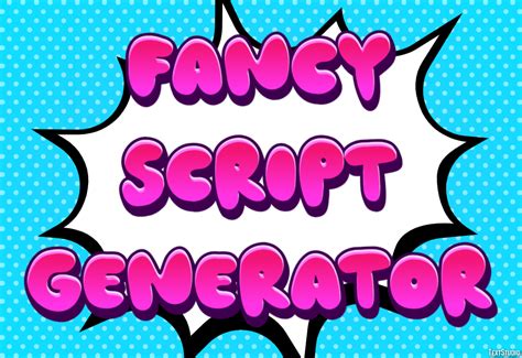 Fancy Script Generator Text Effect And Logo Design Font