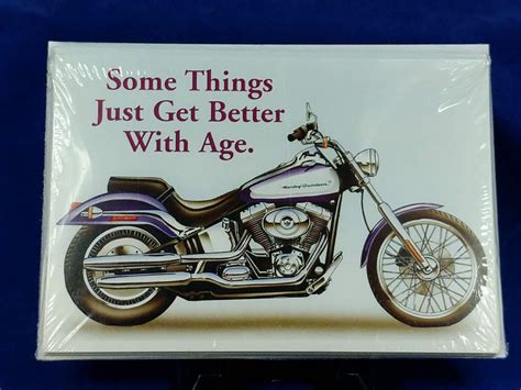 Harley Davidson Birthday Greeting Card W Etsy De