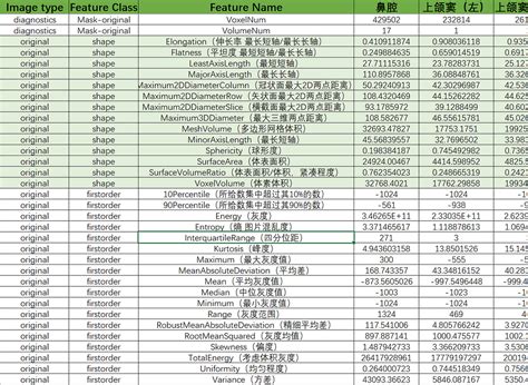 特征数据提取处理问题 问题求助 3dslicer中文论坛