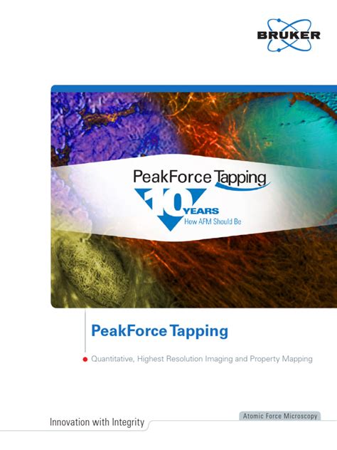 Peakforce Tapping Brochure Pdf Atomic Force Microscopy Nanotechnology