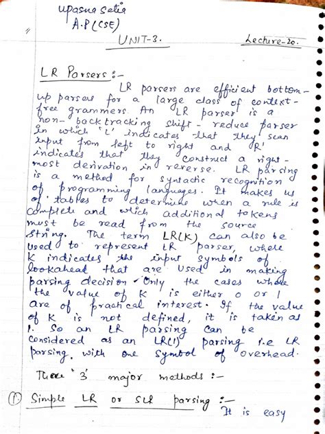 Compiler Design Unit 34 Pdf