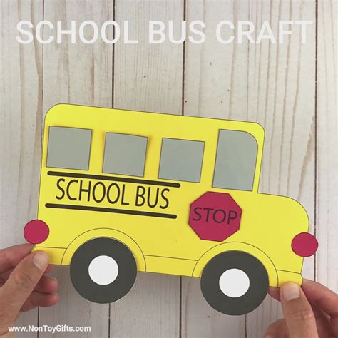 School Bus Craft Non Toy Ts