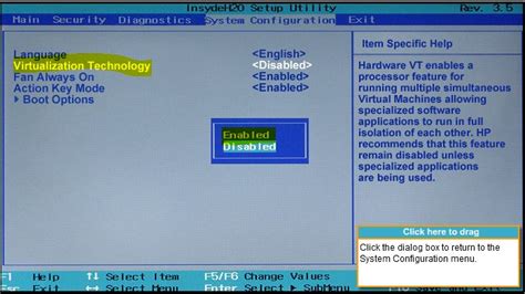 Solved Problems Enabling Virtualization Technology In Bios Dv6 Hp