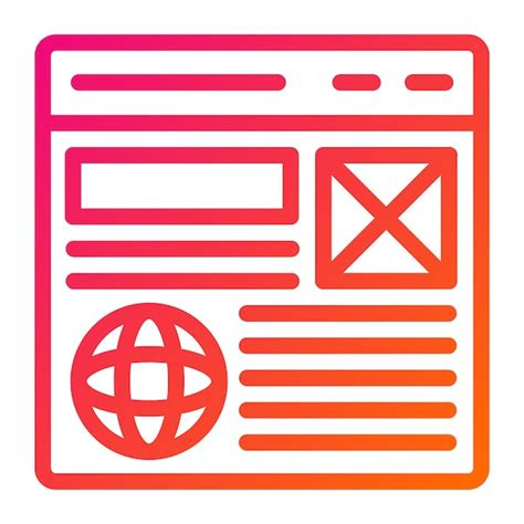 Premium Vector Wireframe Vector Icon Design Illustration