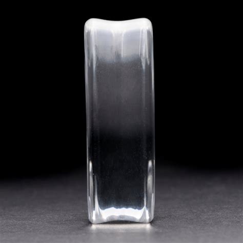 Unalome Plug Gauge Tränendrop Glas Doppelaufgeweitet Mit Flache