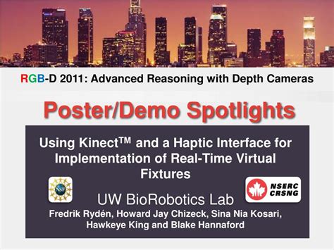 Ppt Using Kinect Tm And A Haptic Interface For Implementation Of Real Time Virtual Fixtures