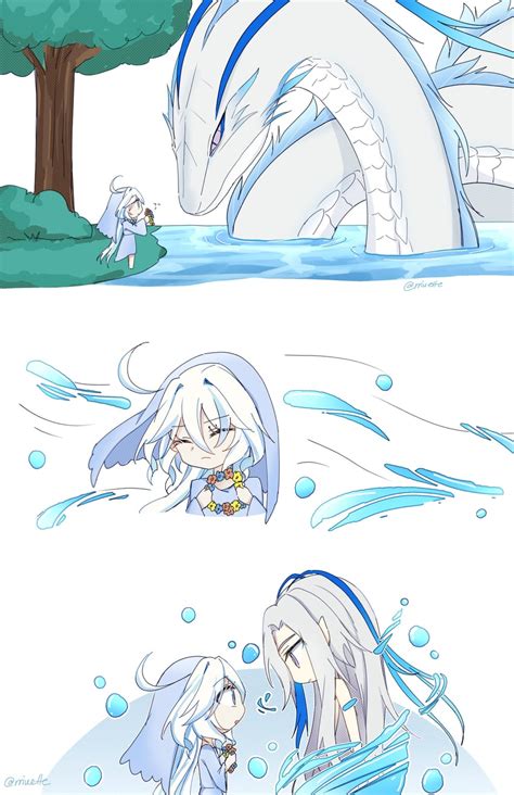 Furina Neuvillette And Neuvillette Genshin Impact Drawn By Reiu Rriuette Danbooru