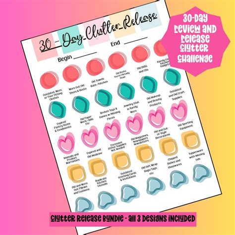30 Day Declutter Challenge Etsy Uk