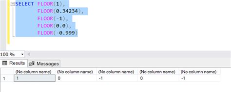 Floor Command In Oracle Sql