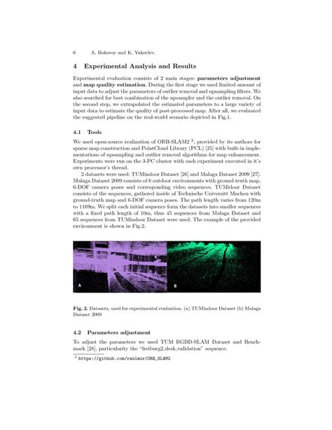 sparse 3d point cloud map upsampling and noise removal as a vslam post