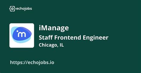 Imanage Is Hiring Staff Frontend Engineer Chicago Il React Nextjs