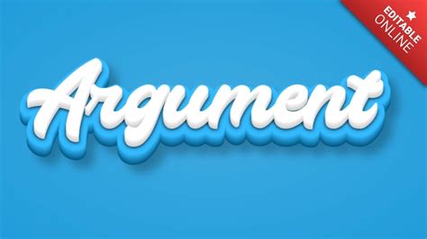 Argument Text Effect Generator
