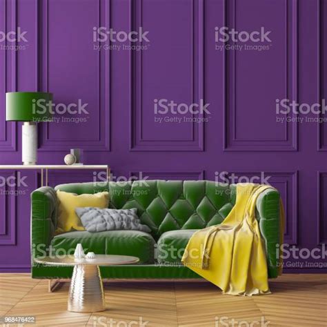 소파와 함께 거실의 인테리어입니다 트렌드 컬러입니다 3d 0명에 대한 스톡 사진 및 기타 이미지 0명 3차원 형태 가벼운 Istock