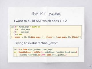 Intro To Elixir Metaprogramming PPT