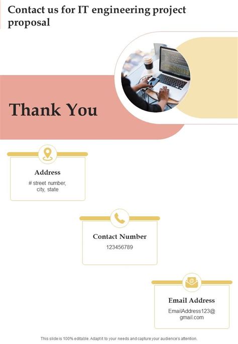 Contact Us For It Engineering Project Proposal One Pager Sample Example Document Ppt Presentation