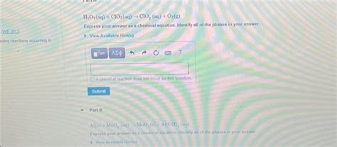 solved h2o2 aq clo2 aq →clo2 aq o2 s express your answer