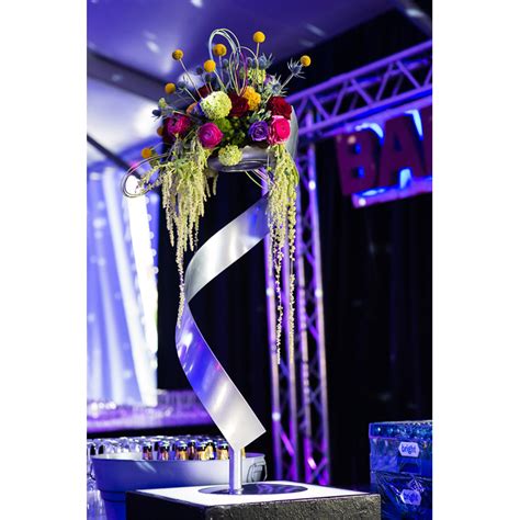 Infinity Stand With Glass Insert Tabletop Décor Floral Containers