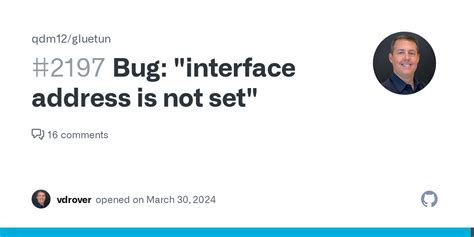 bug interface address is not set · issue 2197 · qdm12 gluetun · github