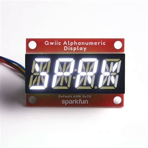 SparkFun Qwiic Alphanumeric Display Hookup Guide SparkFun Learn