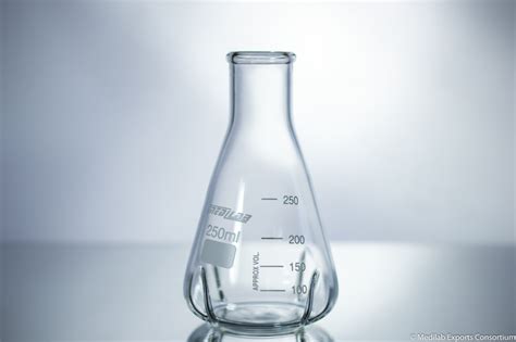 Baffled Erlenmeyer Flask Narrow Neck Medilab