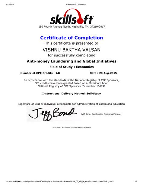 Credential In Aml And Global Initiatives Pdf