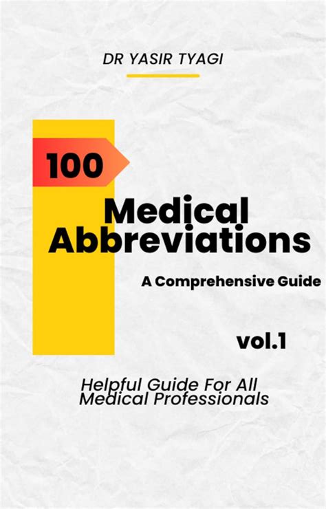 Medical Abbreviations A Comprehensive Guide Ebook Tyagi Dr Yasir