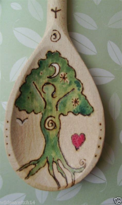 Personalised Kitchen Goddess Wooden Spoon ♥ Wicca Pagan Fae Witch ♥