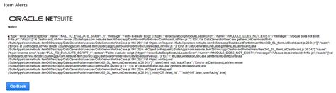 How To Fix Error In Item360 Dashboard Portlet — Netsuite Community