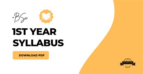 Bsc Computer Science Syllabus 2025 1st 2nd And 3rd Year Pdf