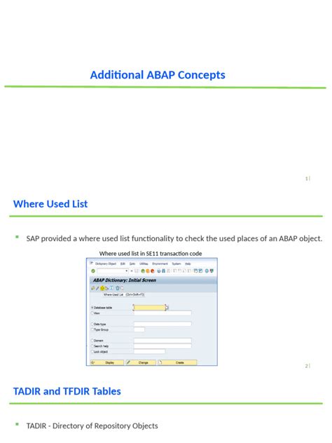 19 Additional Abap Concepts Pdf Keyboard Shortcut Computing