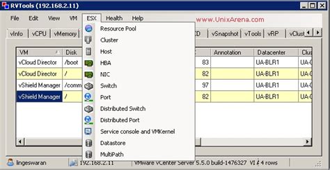 Rvtools Best Vmware Vsphere Information Gathering Tool Unixarena