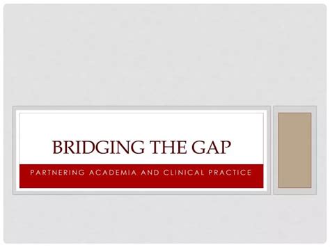 PPT Bridging The Gap PowerPoint Presentation Free Download ID