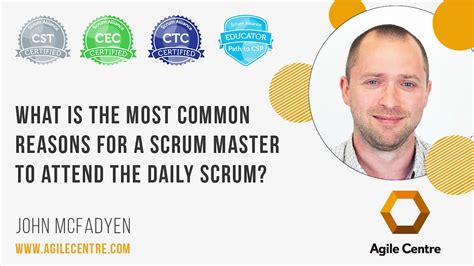 [video] John Mcfadyen On Linkedin Scrummaster Dailyscrum Agile