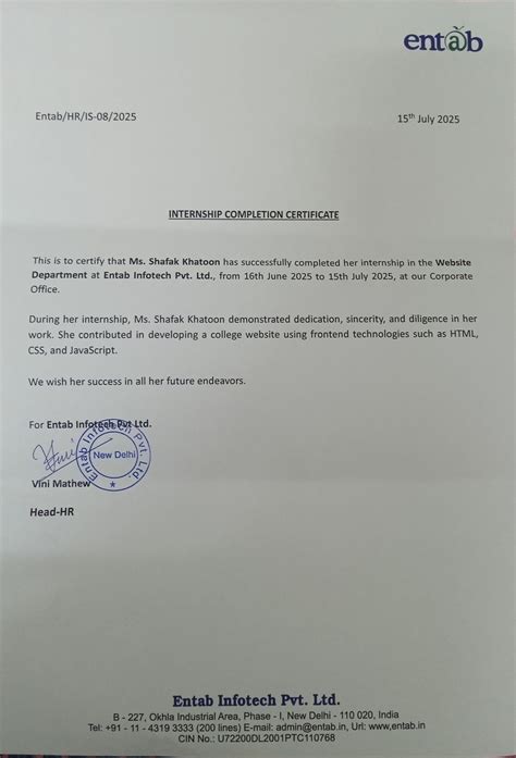 Internship Webdevelopment Frontenddeveloper Html Css Javascript Womenintech Jobseeker