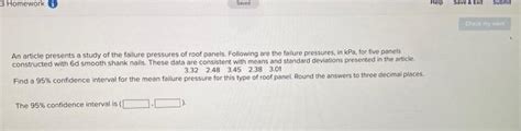 Solved 3 Homework Swed Help Save And Exit Submit Camp An