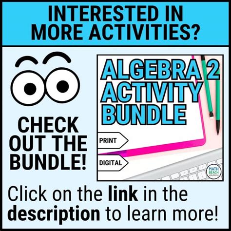 Absolute Value Transformations Activity Print And Digital Tpt