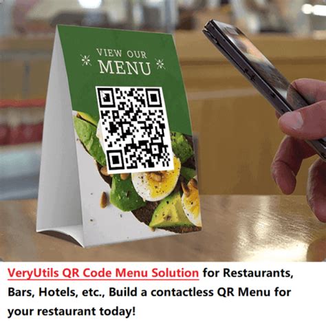 QR-Code Contactless Digital Menus for Restaurants. QR-Code for your ...