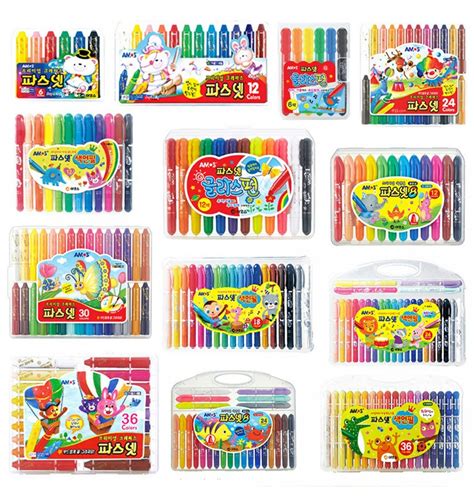 [채색용품 색칠도구 모음] 아모스 파스넷 크레파스 파스넷색연필 파스넷 글라스펀 티몬