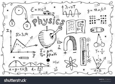 Symbols Signs Babe Lesson Physics Numbers Stock Vector Royalty Free Shutterstock