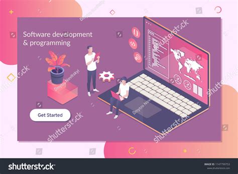 Development Software Programming Concept Web Engineer Stock Vector Royalty Free 1147799753
