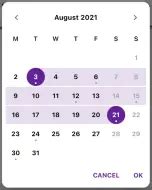 Calendar Date Picker Flutter Package