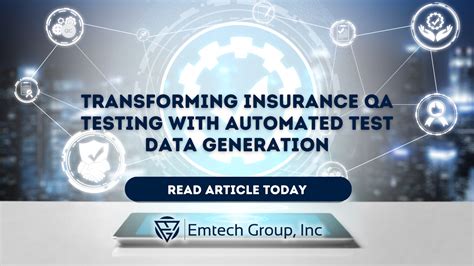 Transforming Insurance Qa Testing With Automated Test Data Generation